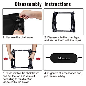 MOON LENCE Backpacking Chair Outdoor Camping Chair Compact Portable Folding Chairs with Side Pockets Packable Lightweight Heavy Duty for Camping Backpacking Hiking