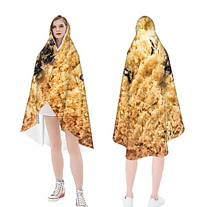 Touchish Raisin Cookies Funny Blanket Novelty Realistic Food Throws Soft Cozy Flannel Round for Nap, Home Decor, Party. Kids Child Gift 47x47 in for Small