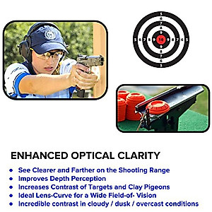 iLumen8 BEST Shooting Glasses UV Blacklight Yellow Vision Safety Eye protection