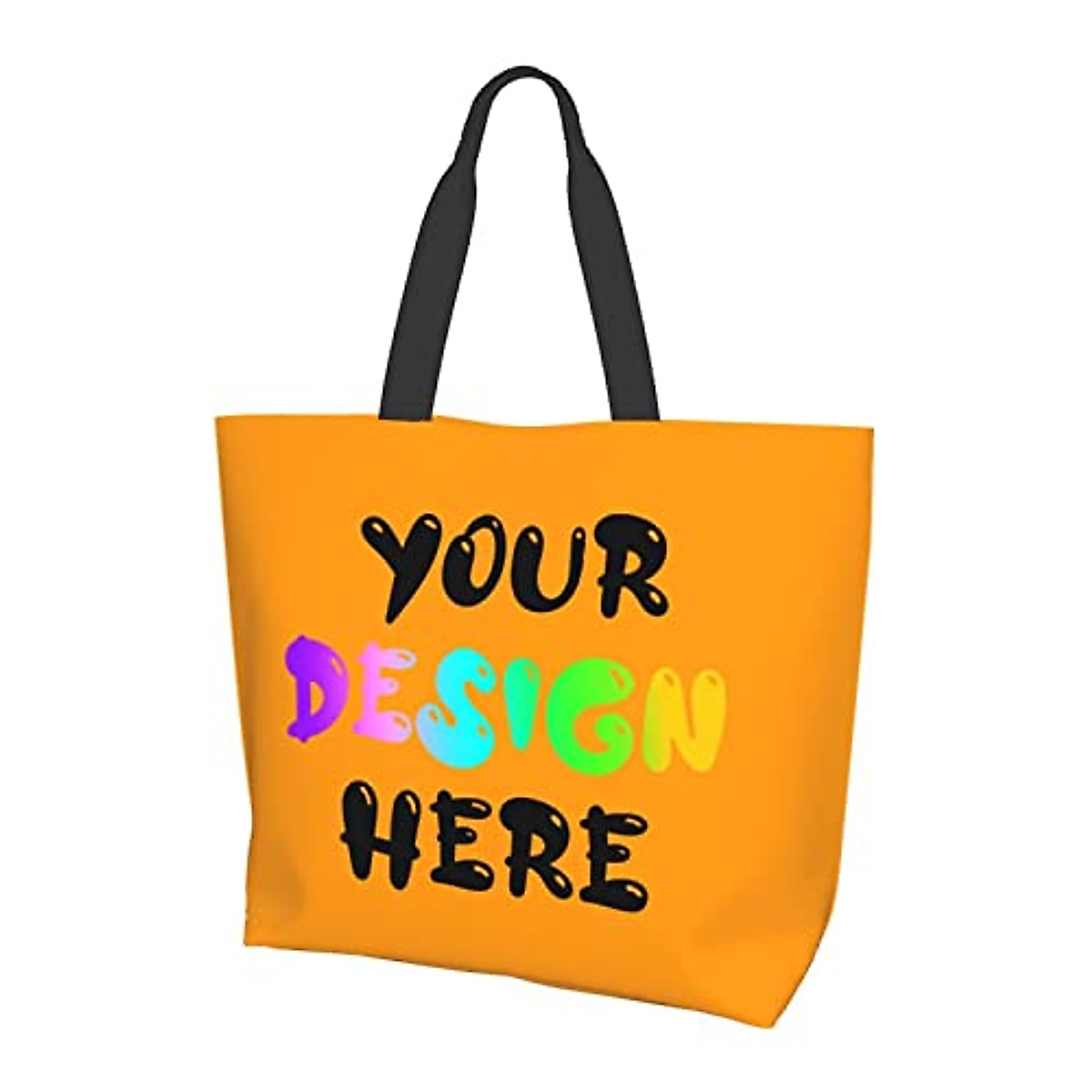 Custom Tote Bag Personalized Shoulder Bags Custom Bags With Logo Design Photo Text Women for Travel Business Shopping Personalized Gifts