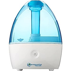 Pure Guardian H910BL Ultrasonic Cool Mist Humidifier, 14 Hrs. Run Time, 210 Sq. Ft. Coverage, Small Rooms, Quiet, Filter Free