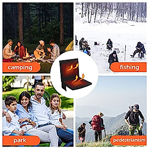 Portable Heated Seat Cushion, 3 Mode Adjustable Thin Heat Heating Cushion, 【No Power Bank】USB Power Heated Foldable Back Chair Pad, Memory Foam Heated Seat Pad for Indoor, Outdoor, Sports, Beach