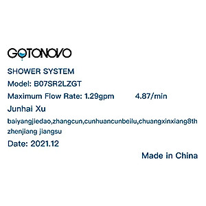 gotonovo Shower Faucet Sets SUS 304 Stainless Steel Rain Shower System 3 Triple Function with 8" Rain Shower Head Adjustable Handheld Shower Spray Brushed Nickel …