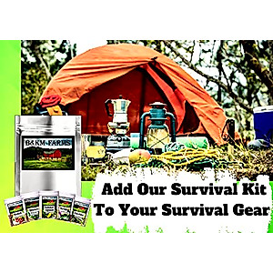 30 Vegetable & Fruit Seeds for Planting Your Outdoor & Indoor Home Seed Garden, Survival Gear Kit Includes 5900 Seeds, A Growing Guide & Mylar Package Gardening Heirloom Non-GMO Veggie Seed B&KM Farms