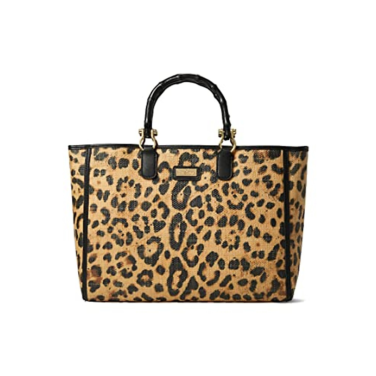 Lilly Pulitzer Greydon Leopard Tote Natural Leopard Print One Size