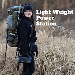 Powermax Portable Power Station 230Wh, Solar Powered Generator with Dual Fan Cooling, Backup Power Supply for Outdoor, Camping and Emergency