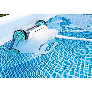 INTEX 28005E ZX300 Deluxe Pressure-Side Above Ground Automatic Pool Cleaner: For Bigger Pools – Cleans Pool Floors and Walls – Removes Debris – Removable Filter Tray – 21ft Tangle Free Hose