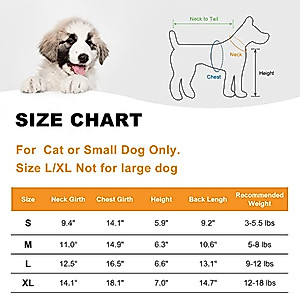 Yoption Christmas Santa Claus Dog Cat Costume with Hat, Funny Pet Christmas Cosplay Winter Warm Coat Clothes Outfit Apparel (S)