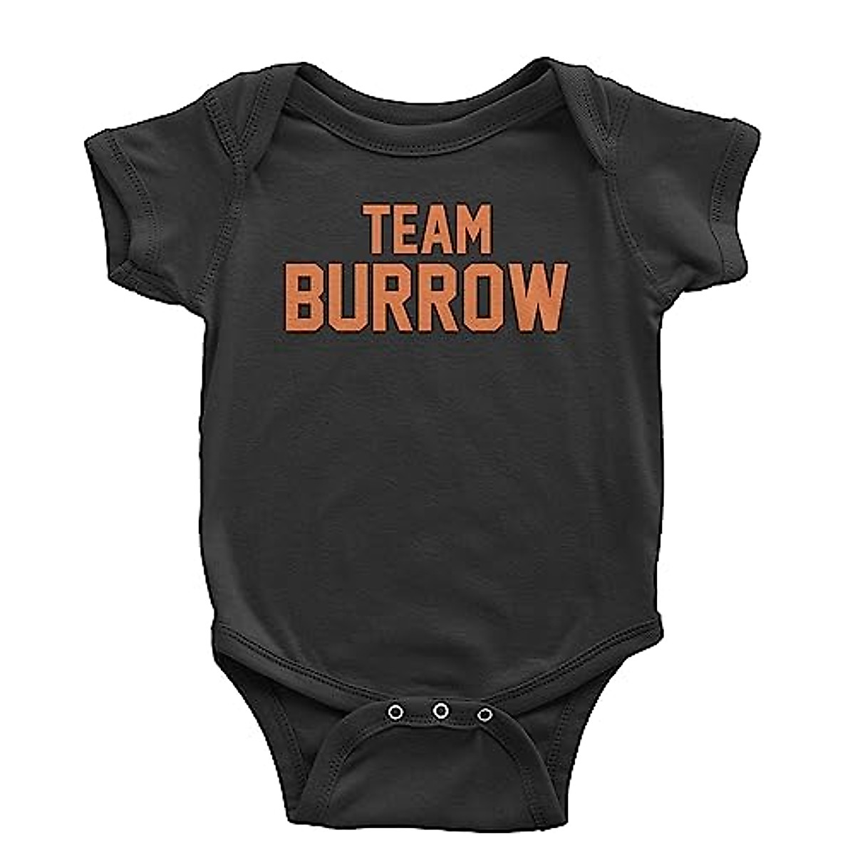 Expression Tees One-Piece Team Burrow 6 Months Black Romper