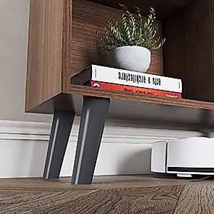 WAHEY Bookcase, 8 Cube Open Storage Display Bookshelf with Legs, HOFB012