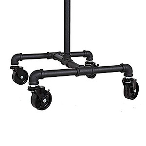 Industrial Pipe 4-Way Clothing Rack by William Robert's Vintage