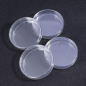 20 PCS 60mm Plastic Petri Dishes Culture Dishes with Lids