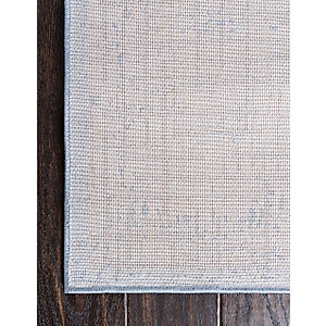 Unique Loom Aberdeen Collection Area Rug - Stanhope (4' 1" x 6' 1" Rectangle, Blue/ Gray)
