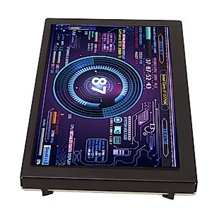 Computer Temp Monitor, 5in IPS Screen PC CPU GPU Data Monitor Multi System Support DIY Theme USB Mini Screen for AIDA64 Sensor Panel Display for Raspberry Pi for Linux for