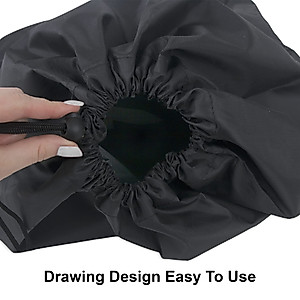 Washable Drawstring Laundry Bags 2 Pack Extra Large Heavy Duty College Dorm Dirty Laundry Clothes Travel Bag and Gym Clothes Bag for Guys and Girls (Black "Laundry")