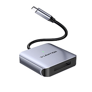 LENTION USB 3.2 Gen 2 10Gbps CFexpress Tyep B Card Readers, Portable Aluminum Memory Card Adapter, Support for Thunderbolt 3/4 Port, for Professional Filmmakers, Photographers(C9CR)