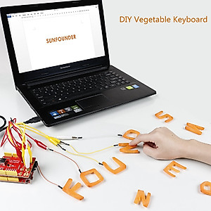 SunFounder FruitKey USB Keyboard DIY Starter Kit Gamepad Control Handle DIY Computer Keyboard, Worked with PC Mac OS X Raspberry Pi for Arduino Uno R3 Leonardo