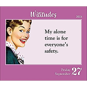 Wititudes 2024 Day-to-Day Calendar: Pretending to Be a Functioning Adult Is Exhausting
