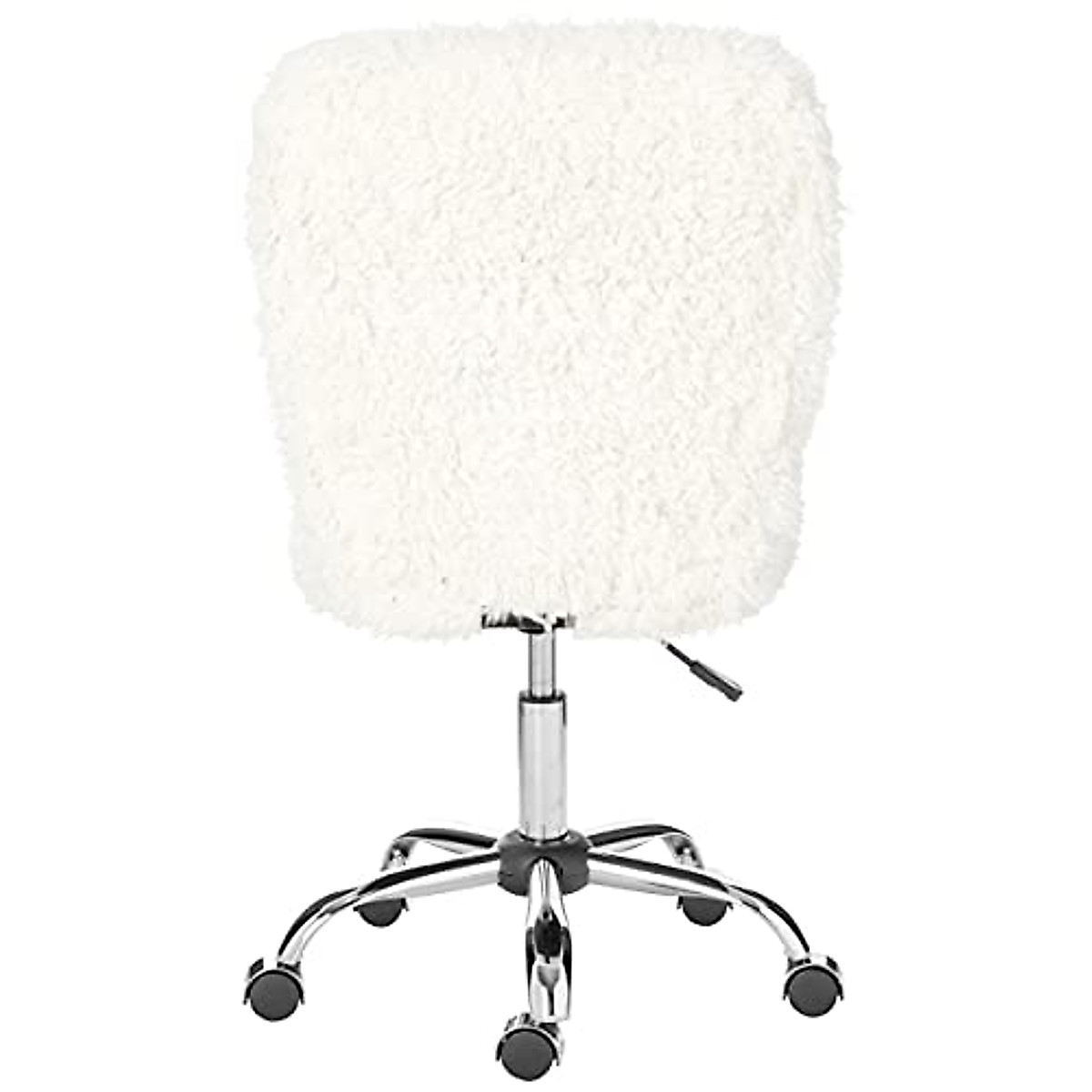 Urban Shop Faux Fur Task Chair, White Shepra