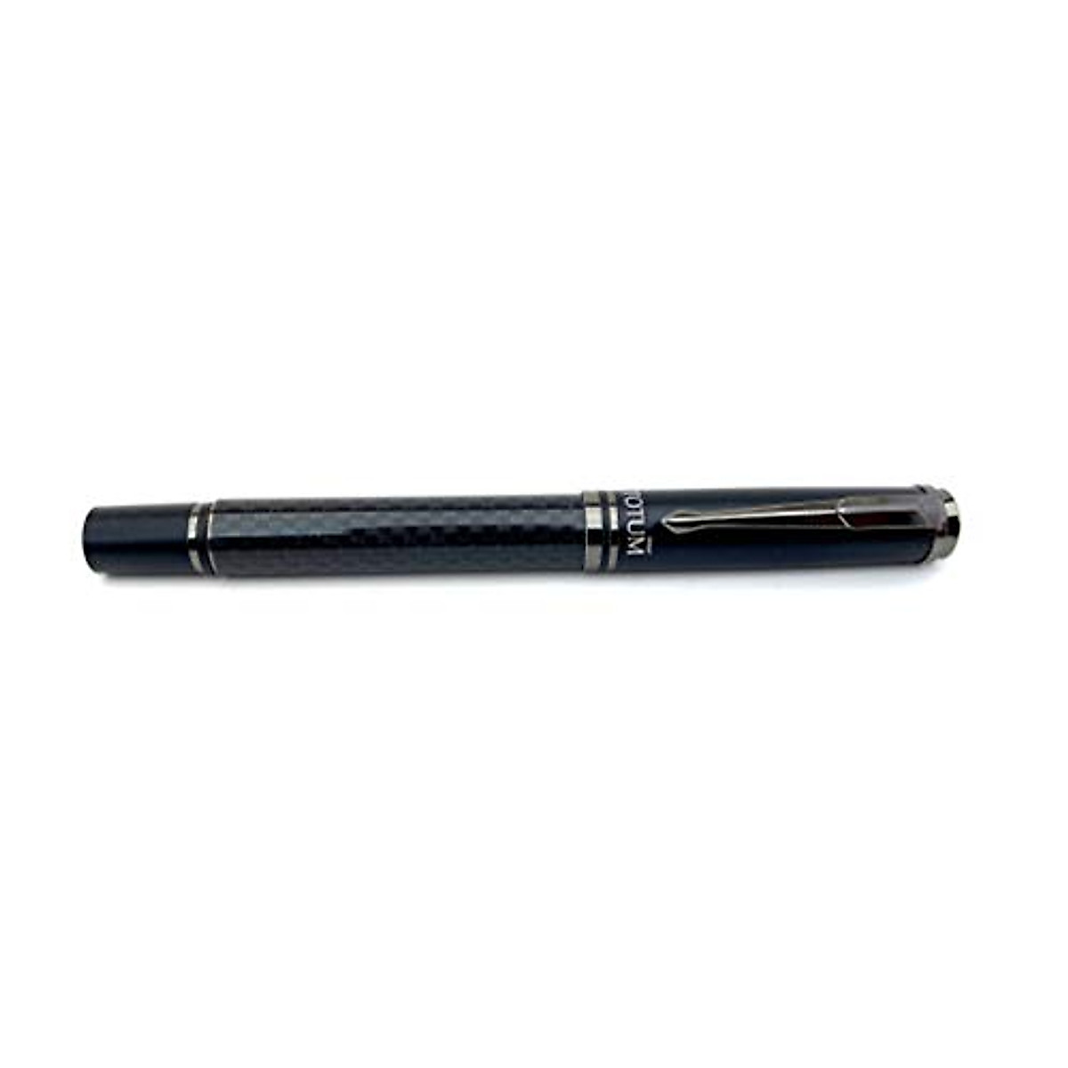 Carbon Fiber Roller Pen Matte Black - Black Ink, Smooth Writing, Executive for Business and Professionals, Cool Pen and Classy Gift for Men or Women. Gift Box Included: Shoptotum Shadow Moon