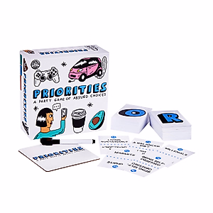 Priorities: The Hilarious New Party Game of Absurd Choices That Gets Everyone Laughing – Party Games for Adults and Teenagers - Card Games - Board Games - Travel Games