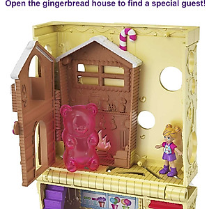 Polly Pocket Pollyville Candy Store with 4 Floors of Fun, Micro Polly & Lila Dolls, 1 Sticker Sheet and 5 Micro Accessories