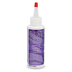 CB Smoothe Wild Jamaican Black Castor Oil - Hair Growth Formula with Biotin, Niacin & Rosemary - Promotes Scalp Circulation & Natural Growth - Lightweight, Non Greasy Formula - 4oz Bottle