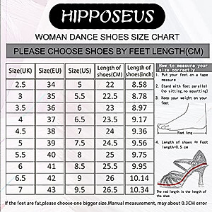 HIPPOSEUS Latin Dance Shoes for Women with Closed Toe Lace up Ballroom Latin Salsa Tango Dance Practice Shoes Low heel 1.75",Black Red, 7.5 B(M) US