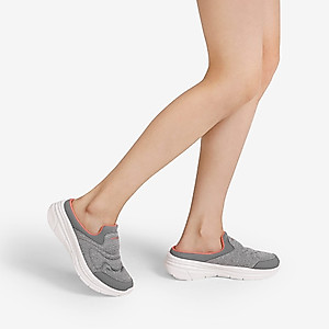 DREAM PAIRS Gym Shoes for Women, Slip on Arch Support Tennis Shoe - Breathable Knitted Jogging Yoga Workout Sport Nurse Walking Dog Platform Sneakers, Light Grey, Size 7.5 SDWS2312W