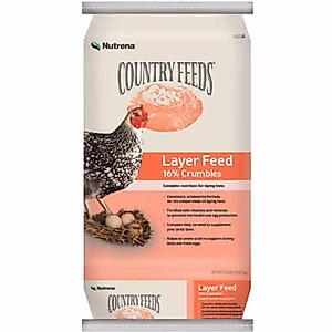 Nutrena Country Feeds 16% Layer Crumble Chicken Feed 50 Pounds