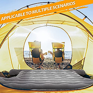 Aotiyer Truck Bed Air Mattress for 5.5-5.8Ft Inflatable Air Mattress for Short Truck Beds Truck Tent Camping Accessories with Pump Pillows Full Size Compatible with F150, Ram, GMC, ect