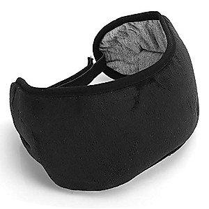 Wireless Bluetooth 5.0 Eyeshade, Intelligent Sleeping Stereo Headphone Music Blindfold, with Simple Button, Charging Cable, for Travel, Men, Women(Black)