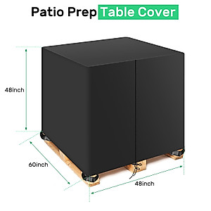 Nathdy zipper 600D Heavy Duty Black Pallet Cover | Pallet Covers Fits Large Pallets Up to 48" x 60" x 48" | Waterproof,Weather Resistant, Anti-UV, with Adjustable Velcro Strap
