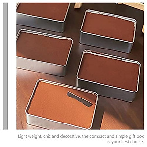 Zerodeko Cake Pans 2pcs Loaf Pan Stainless Steel Baking Bread Pan Toast Molds Empty Gift Boxes Cookie Case Metal Bakeware for Home Kitchen Meatloaf Cake Brownies Oven & Dishwasher Safe Cake Pan