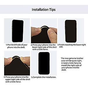 Docco Jette Designed for iPhone 13 Pro Leather Case Compatible with MagSafe, Italian Genuine Leather Case for Apple iPhone 13 Pro,Built-in Magnets for MagSafe Charging-Brown