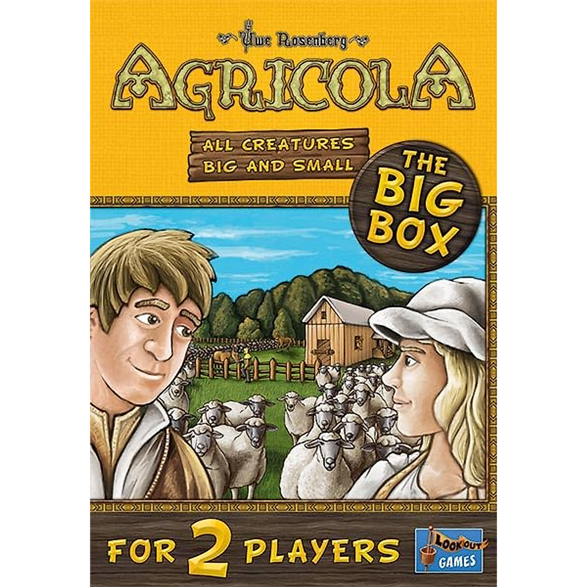 Agricola All Creatures Big and Small The Big Box | Farming Game | Strategy Game for Adults and Kids | Family Board Game | Ages 10+ | 2 Players | Average Playtime 30 Minutes | Made by Lookout Games