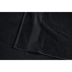 Lane Linen 24 Piece Bathroom Towels - 100% Cotton Turkish Towel Set, Quick dry, 2 Bath Towels Extra Large (Bath Sheet), 4 Bath Towels, 6 Hand Towel, 8 Wash Cloths for body and face,4 Bar Towel - Black