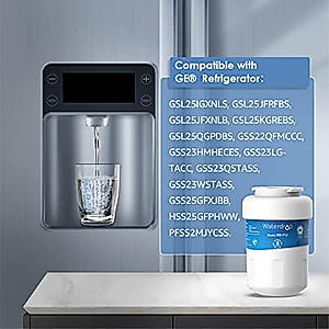 Waterdrop WD-F13 Replacement for GE® MWF®, SmartWater® MWFP, MWFINT, MWFA, GWF, HDX FMG-1, Kenmore® 9991, GSE25GSHECSS, WFC1201 Water Filter, 3 Pack