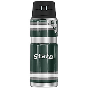 THERMOS Michigan State University Let Her Rip STAINLESS KING Stainless Steel Drink Bottle, Vacuum insulated & Double Wall, 24oz