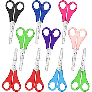 200 Pack Scissors 5 Inch Blunt Kid Scissors Tip Kids Safety Scissors Stainless Steel Paper Scissors with Comfort-Grip Handles Pack of Scissors for School and Craft Projects