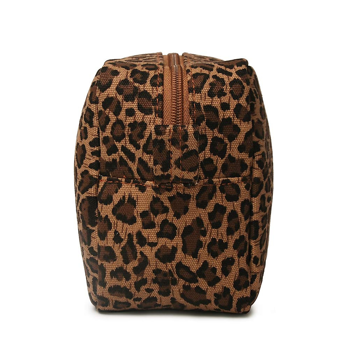 JIU HONG CHAO Leopard Cosmetic Bags Big Cheetah Print Makeup Bag Lightweight Canvas Travel Toiletry Purses Accessories Organizer Pouch Gifts for Women