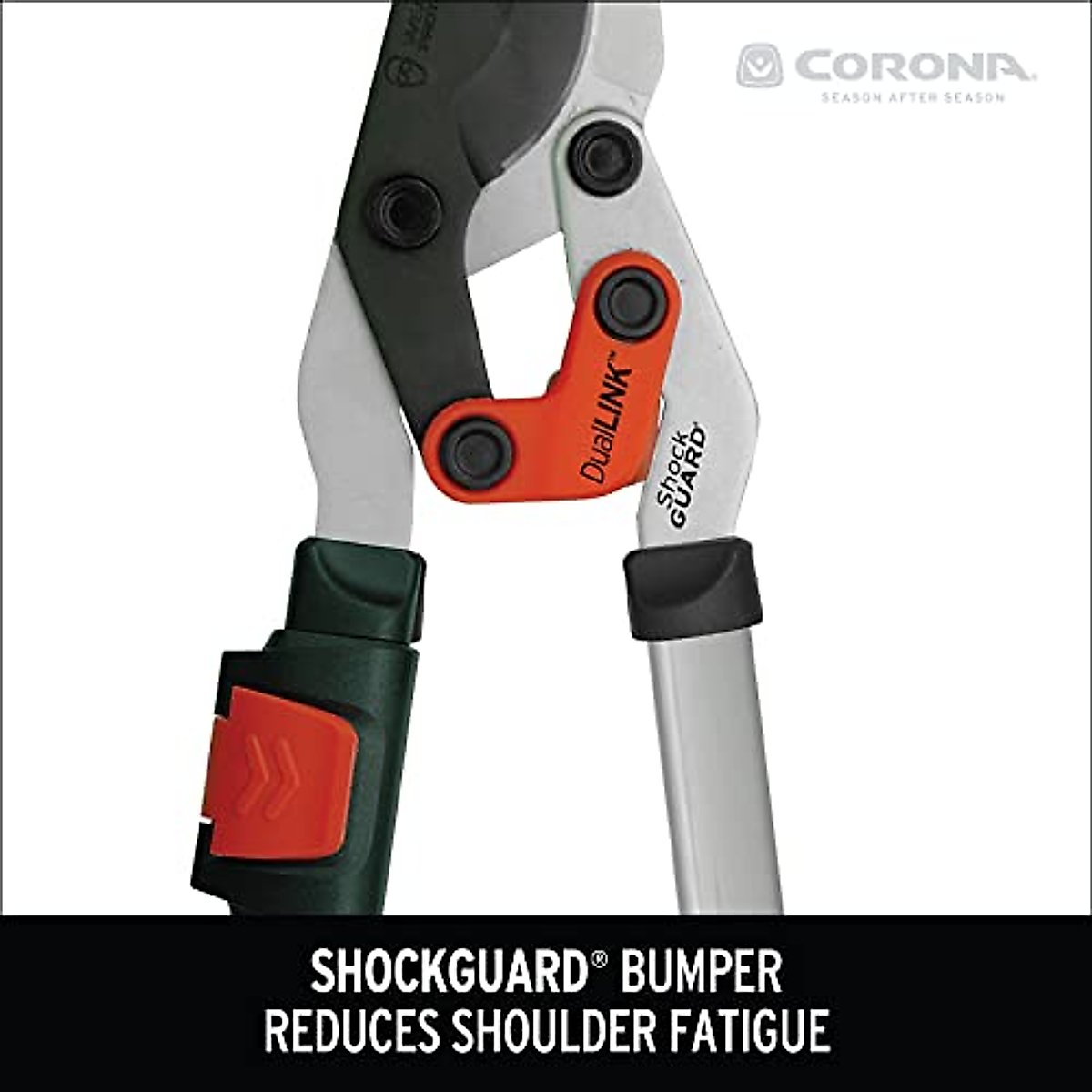 Corona Tools | Branch Cutter DualLINK™ Extendable Bypass Loppers | Tree Trimmer Cuts Branches up to 1 ¾-inches in Diameter | Handles Extend up to 37 ½inches | SL 4364