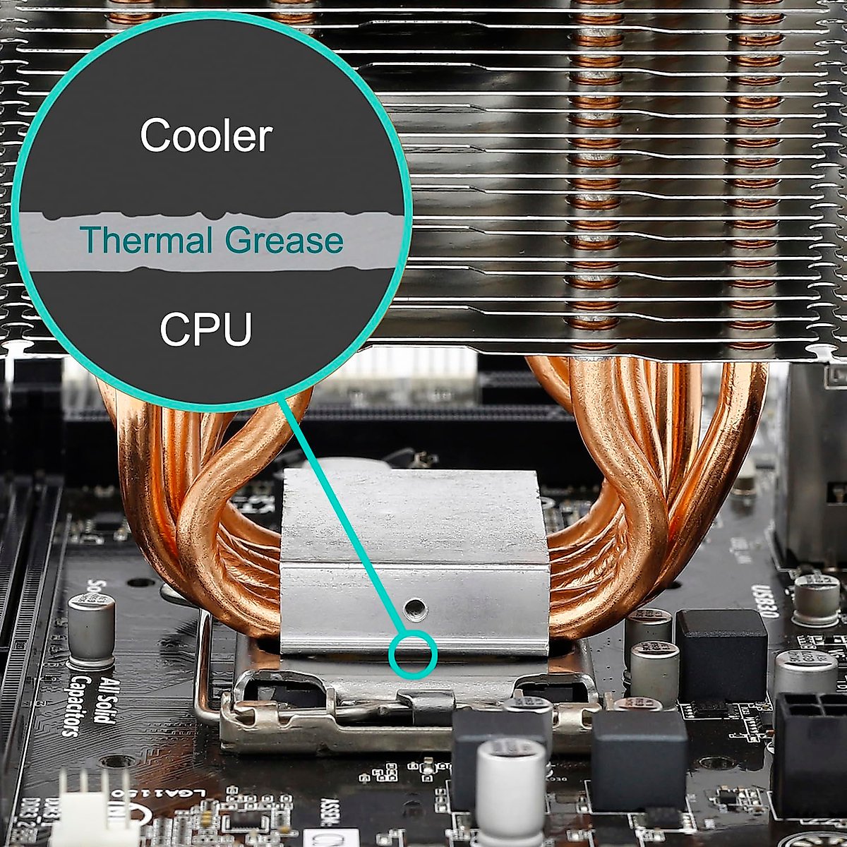 GENNEL G105 100grams Grey Thermal Paste, Heatsink Paste, CPU Compound, Heat Conductive Grease for CPU Processor GPU Coolers LED Chipset