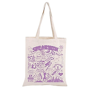 TOBGBE Album Ideas Gifts Singer Song Version Inspired Tote Bag Song Lyrics For Fan Music Lover Gift Singer Merchandise (SU Man)