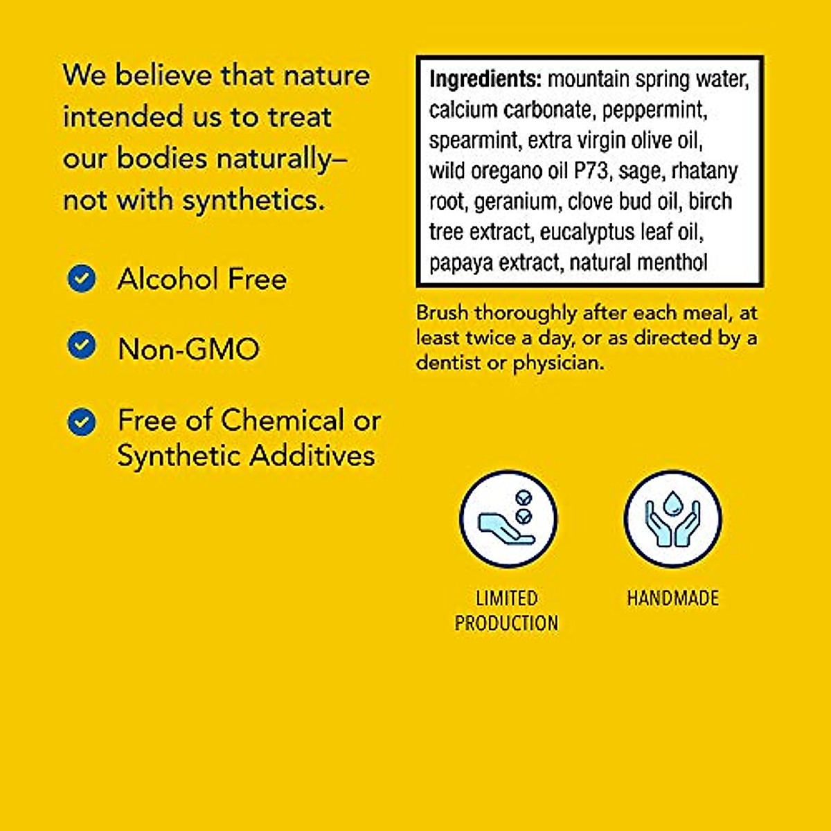 North American Herb & Spice OregaFresh Toothpaste (2 Pack) - 3.4 fl. oz. - Natural Toothpaste - Supports Tooth and Gum Health - Oregano Oil, Clove Oil - Chemical Free, Non-GMO - Total Servings