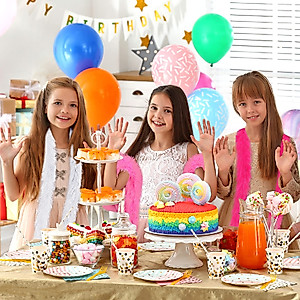 Jexine 8 Pcs Feather Boas Bulk Artificial Fluffy Boas Decor for Wedding Costume Dress Tea Party Supplies(5 Ft,Pink, Rose, White)