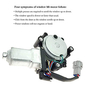 Power Window Lift Motor Front Left Driver Side for 2004-2014 Nissan Titan 2004 Nissan Pathfinder Armada 2005-2014 Nissan Armada 2004-2011 Infiniti QX56 Replace OE 80731-ZT01A 80731-9FJ0A