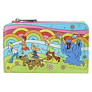 Loungefly Scooby Doo Psychedelic Monster Chase Glow Flap Wallet
