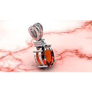 Tongari 6.25 Ratti 5.00 Carat Certified A+ Quality Natural Hessonite Garnet Gomed Stone Silver Pendant Locket