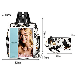 Backpack Purse for Women Leather Versatile Backpack Tote Bag Fashion Backpack Outdoor Travel Daypack Anti Theft